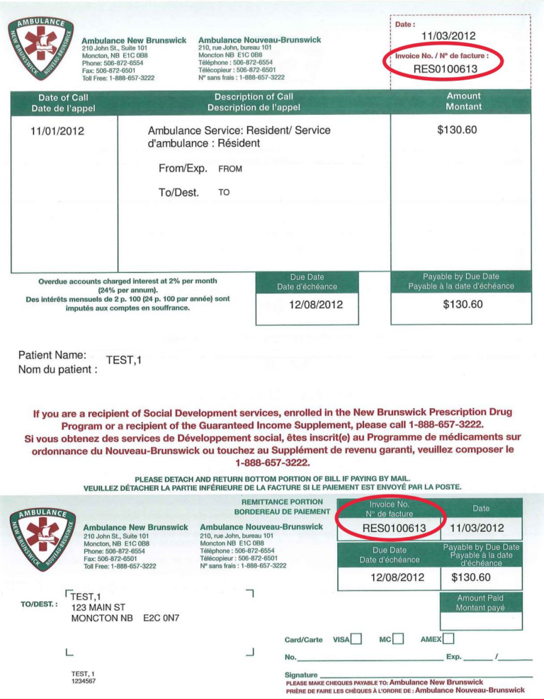 Ambulance NB Payments